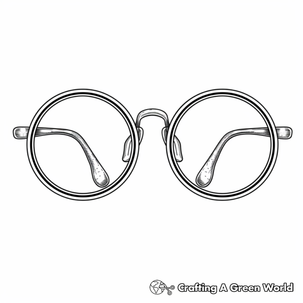 Glasses Coloring Pages - Free & Printable!