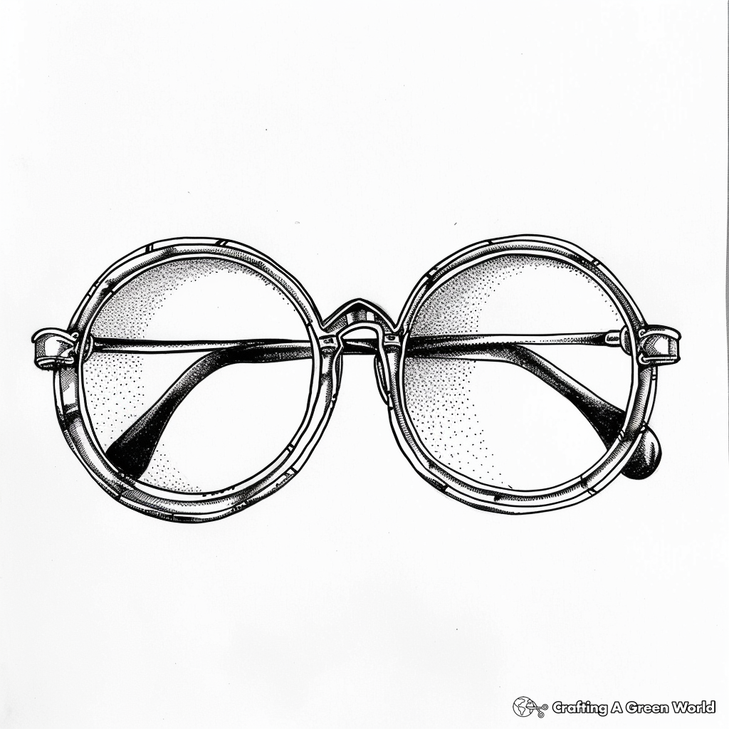 Glasses Coloring Pages - Free & Printable!
