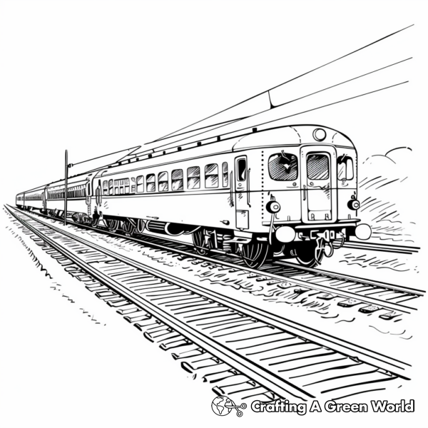 Train Tracks Coloring Pages - Free & Printable!