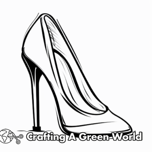 High Heel Coloring Pages - Free & Printable!