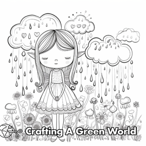 April Showers Coloring Pages - Free & Printable!