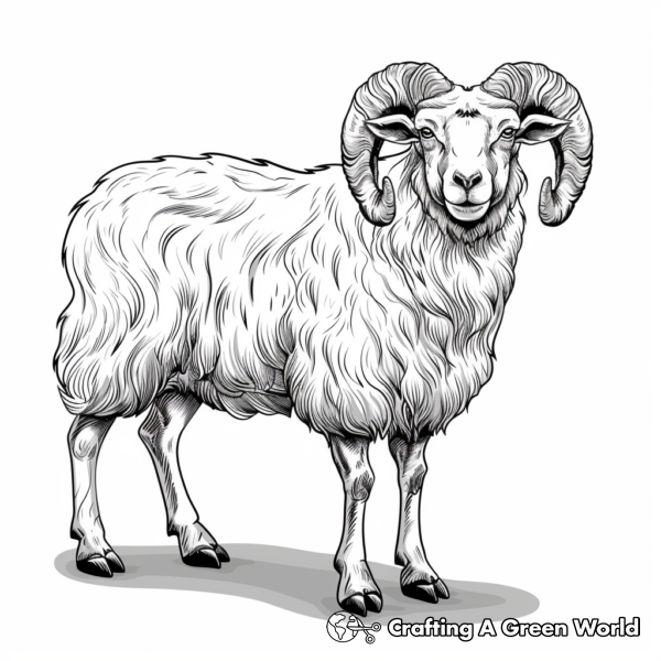 Ram Coloring Pages - Free & Printable!