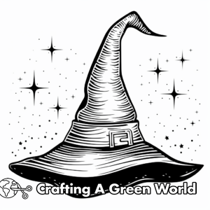 Witch Hat Coloring Pages - Free & Printable!