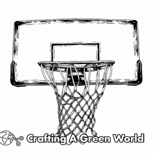 Basketball Hoop Coloring Pages - Free & Printable!