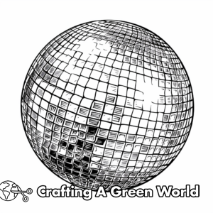 Disco Ball Coloring Pages - Free & Printable!