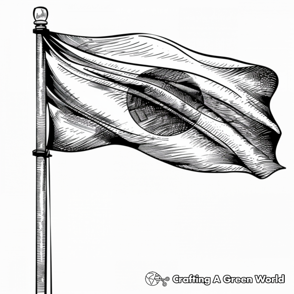 Japan Flag Coloring Pages - Free & Printable!