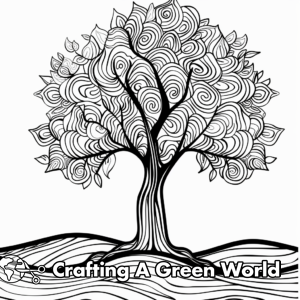 Tree Coloring Pages - Free & Printable!