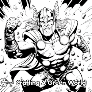 Thor Love And Thunder Coloring Pages - Free & Printable!