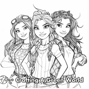 Descendants 3 Coloring Pages - Free & Printable!