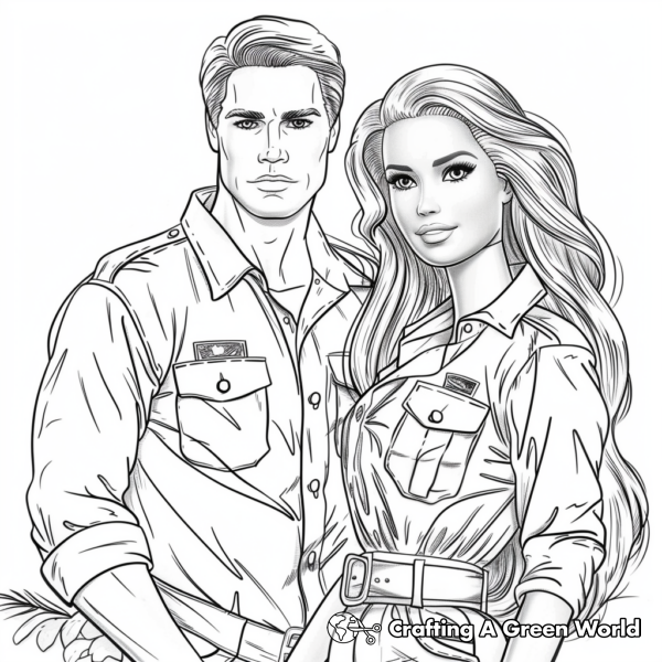Barbie And Ken Coloring Pages - Free & Printable!