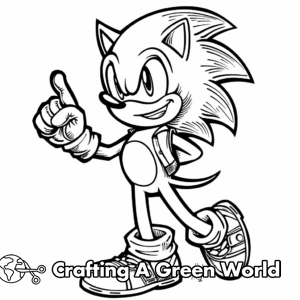 Super Sonic 2 Coloring Pages - Free & Printable!