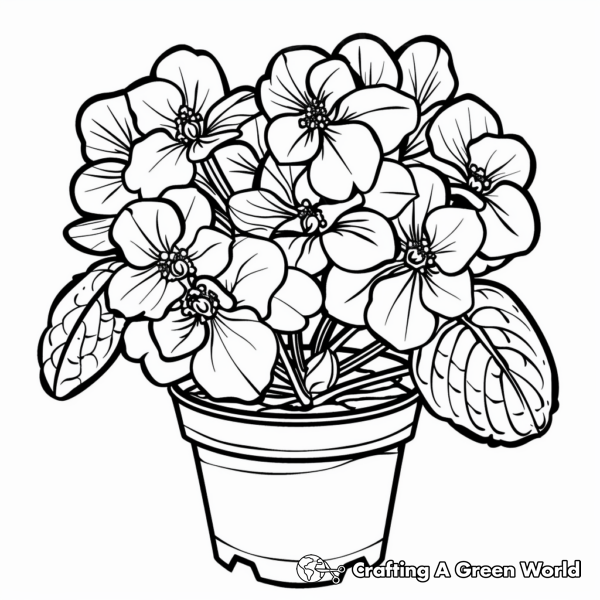 House Plant Coloring Pages - Free & Printable!