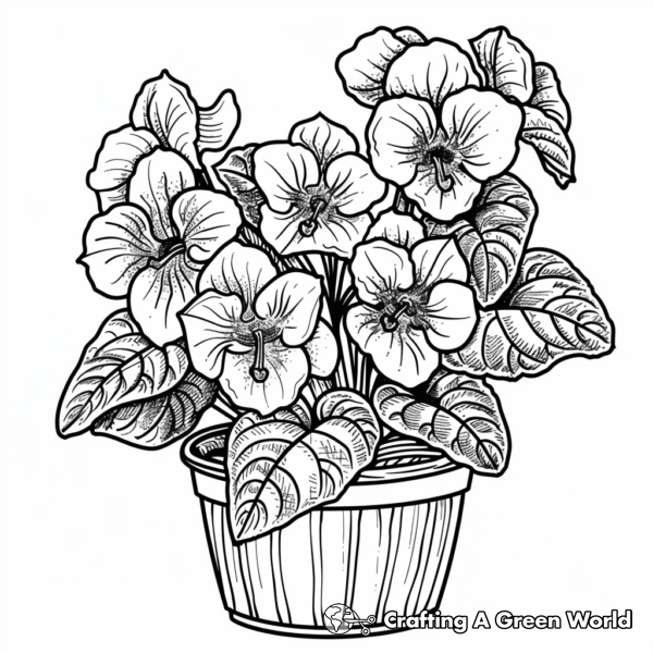 House Plant Coloring Pages - Free & Printable!