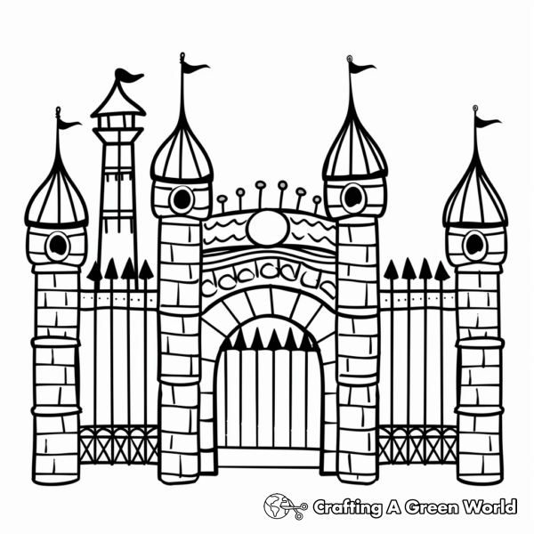 Amusement Park Coloring Pages - Free & Printable!