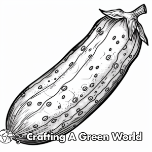 Cucumber Coloring Pages - Free & Printable!