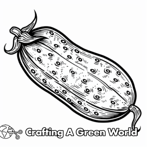 Cucumber Coloring Pages - Free & Printable!