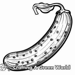Cucumber Coloring Pages - Free & Printable!
