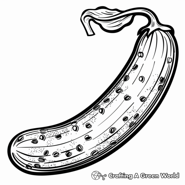 Cucumber Coloring Pages - Free & Printable!