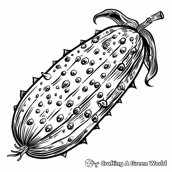 Cucumber Coloring Pages - Free & Printable!