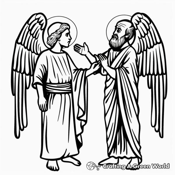 Abraham And Isaac Coloring Pages - Free & Printable!