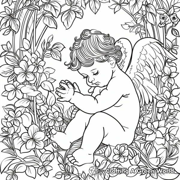 Angel For Adults Coloring Pages - Free & Printable!