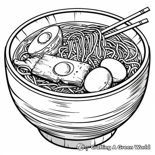 Ramen Coloring Pages - Free & Printable!