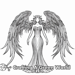 Angel For Adults Coloring Pages - Free & Printable!