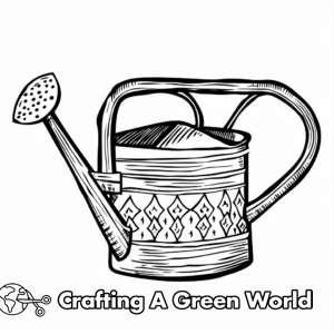 Watering Can Coloring Pages - Free & Printable!