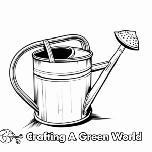 Watering Can Coloring Pages - Free & Printable!