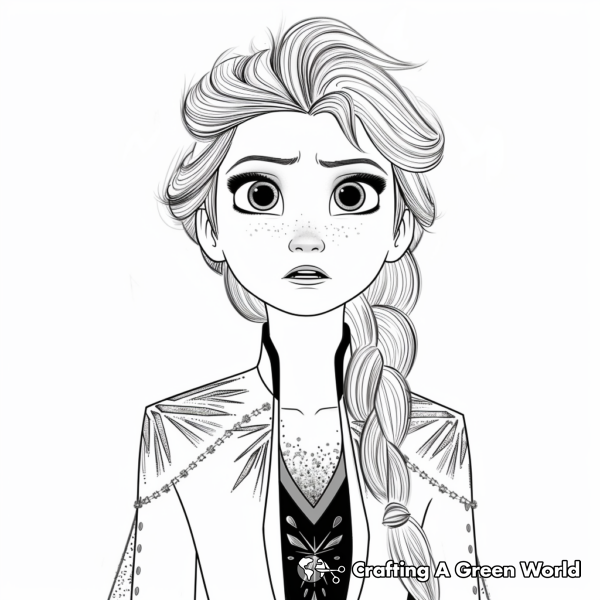 Elsa Frozen 2 Coloring Pages - Free & Printable!
