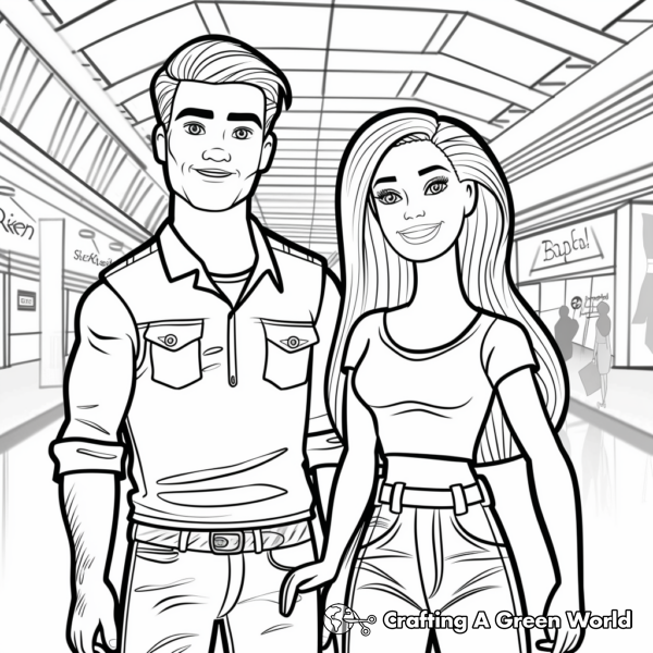 Barbie And Ken Coloring Pages - Free & Printable!