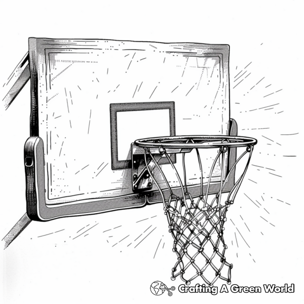 Basketball Hoop Coloring Pages - Free & Printable!