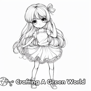 Anime Girl Full Body Coloring Pages - Free & Printable!