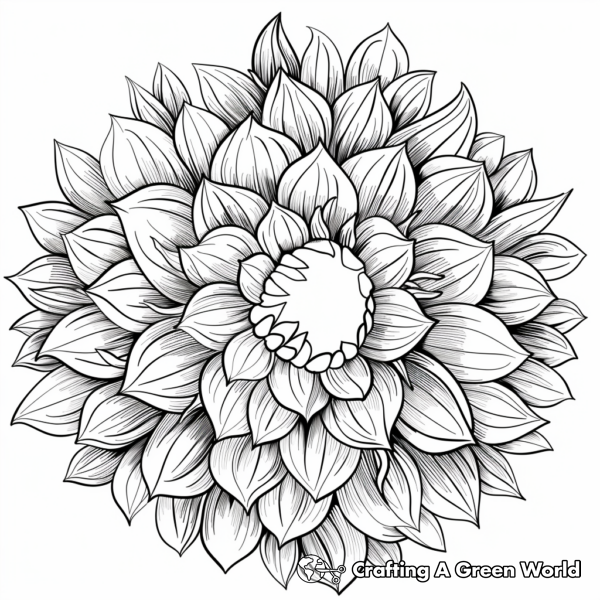 Dahlia Coloring Pages - Free & Printable!