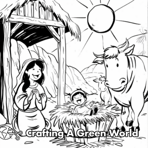 Manger Coloring Pages - Free & Printable!