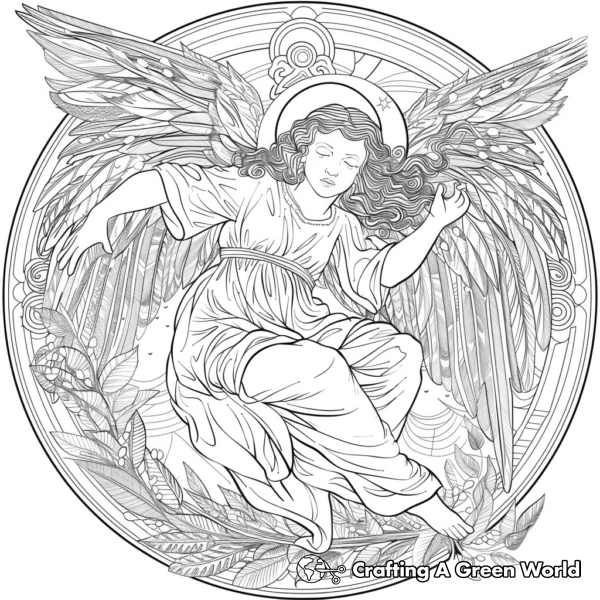 Angel For Adults Coloring Pages - Free & Printable!