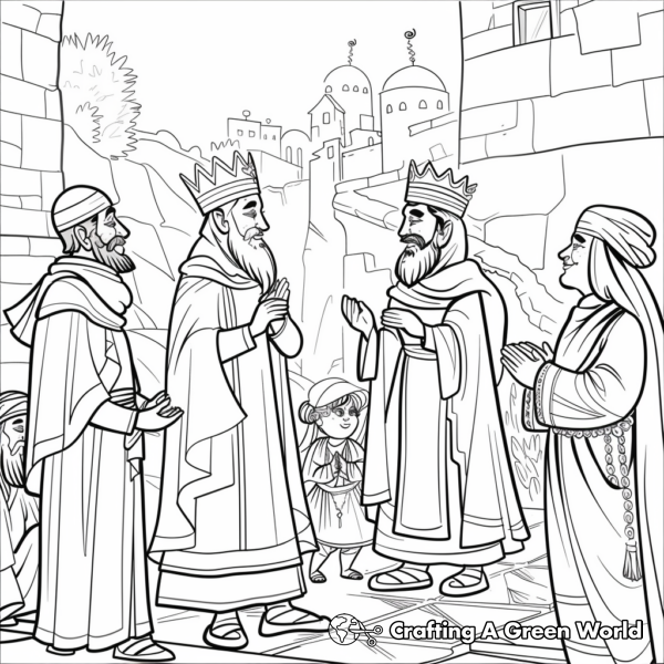 Three Kings Day Coloring Pages - Free & Printable!