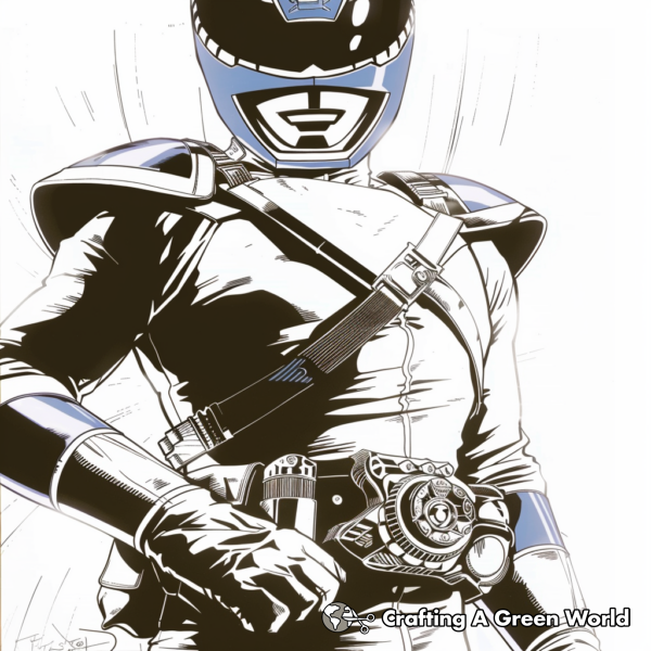 Blue Power Ranger Coloring Pages - Free & Printable!