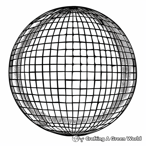 Disco Ball Coloring Pages - Free & Printable!