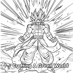 Broly Coloring Pages - Free & Printable!