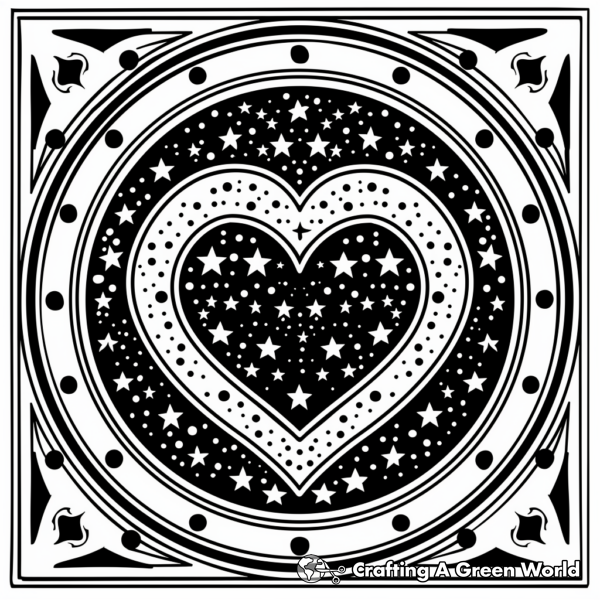 Heart Mandala Coloring Pages - Free & Printable!