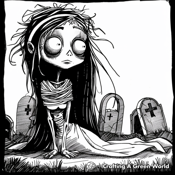 Corpse Bride Coloring Pages - Free & Printable!