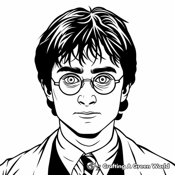 Harry Potter Sorting Hat Coloring Page Sketch Coloring Page