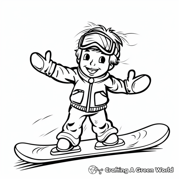Snowboard Coloring Pages - Free & Printable!