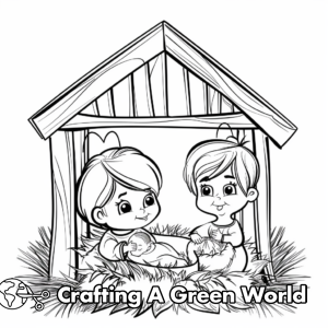Manger Coloring Pages - Free & Printable!