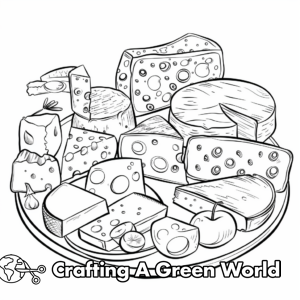 Cheese Coloring Pages - Free & Printable!