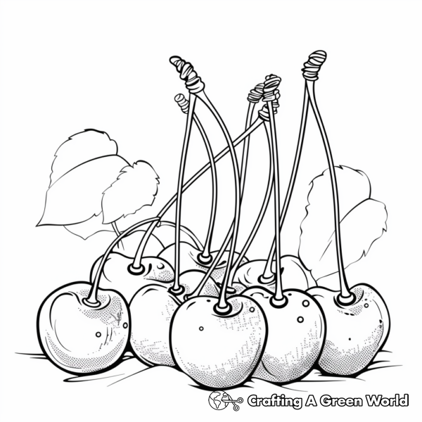 Cherry Coloring Pages - Free & Printable!