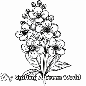 May Flowers Coloring Pages - Free & Printable!