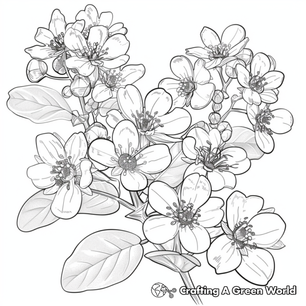 May Flowers Coloring Pages - Free & Printable!