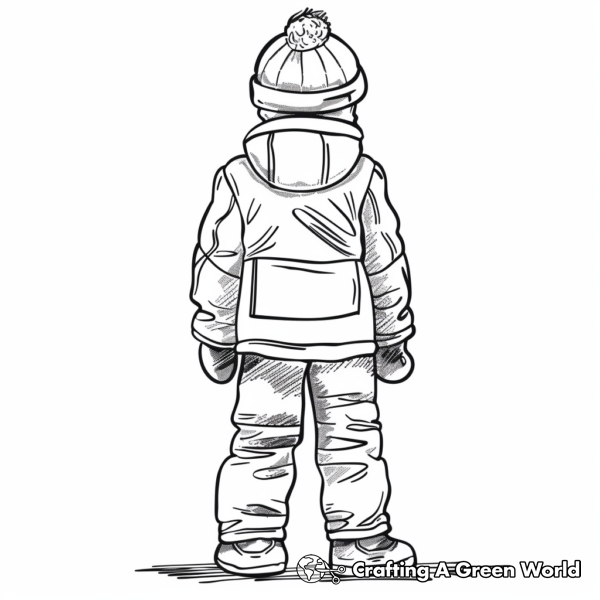 Winter Clothes Coloring Pages - Free & Printable!